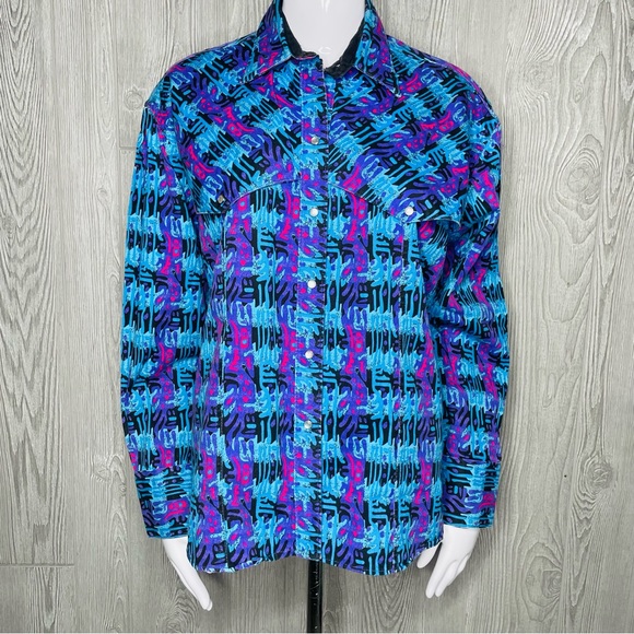 Vintage | Tops | Vintage Truwest Rockmount Ranch Wear Long Sleeve Shirt ...